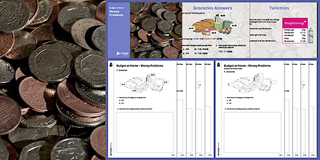 Budget at Home: Money Problems | Beyond Maths (teacher made)
