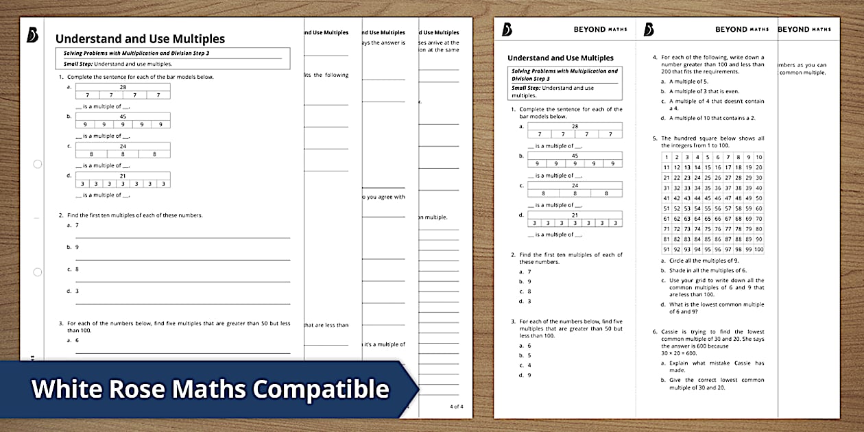 👉 Understand and Use Multiples (teacher made) - Twinkl