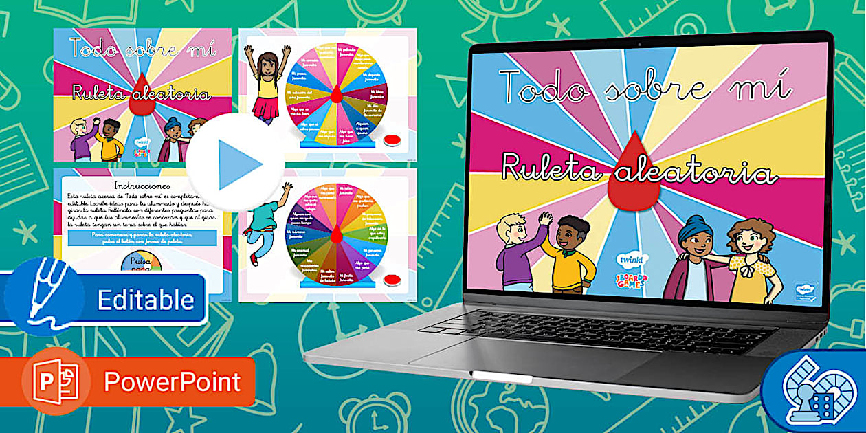 Juego interactivo: Ruleta aleatoria - Todo sobre mí