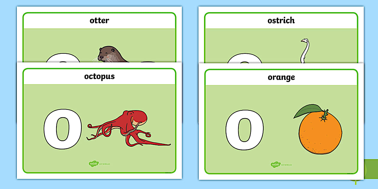 Initial O Sound Modelling Dough Mats (teacher made) - Twinkl