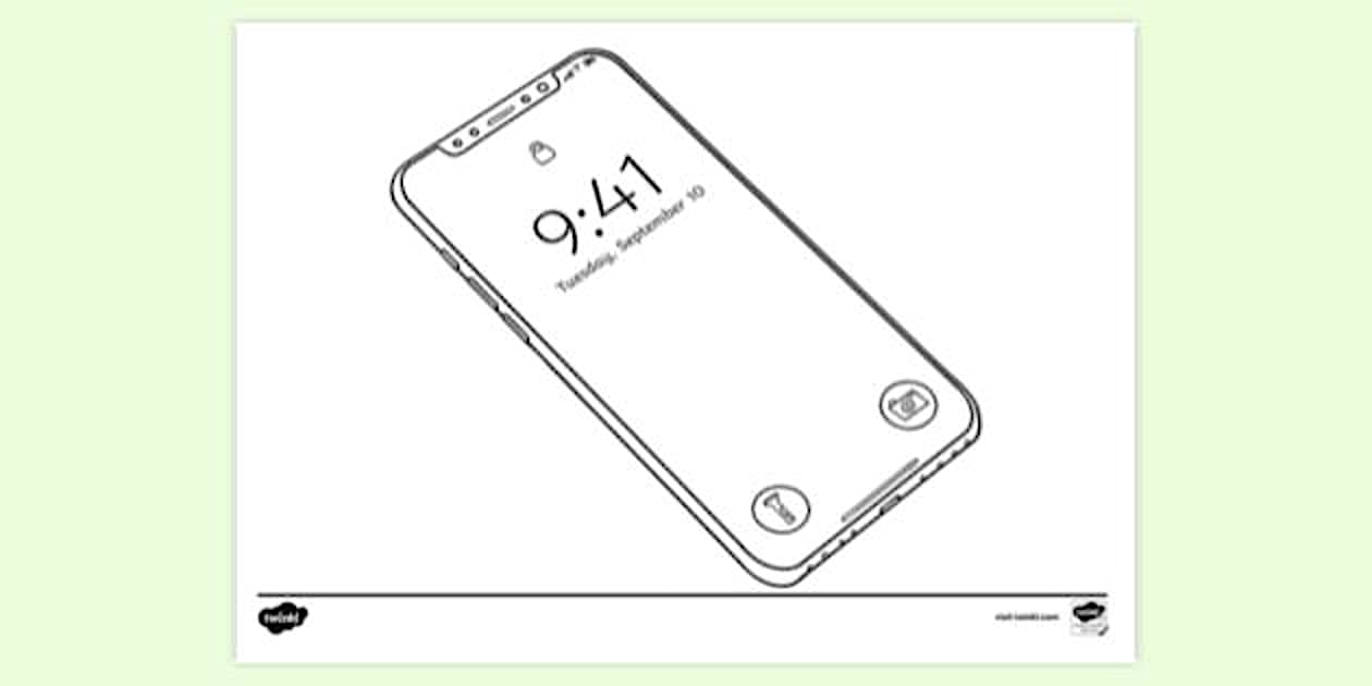 iPhone 11 Colouring Page | Colouring | Colouring Sheets
