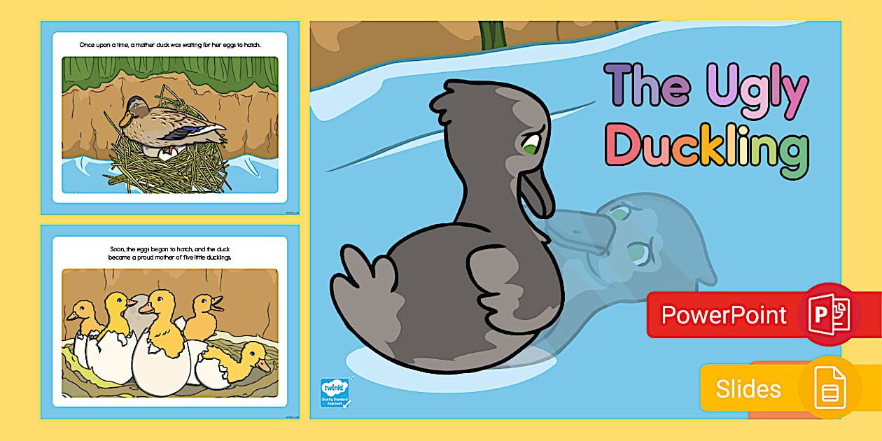 The Ugly Duckling Story PowerPoint & Google Slides for K-2nd Grade