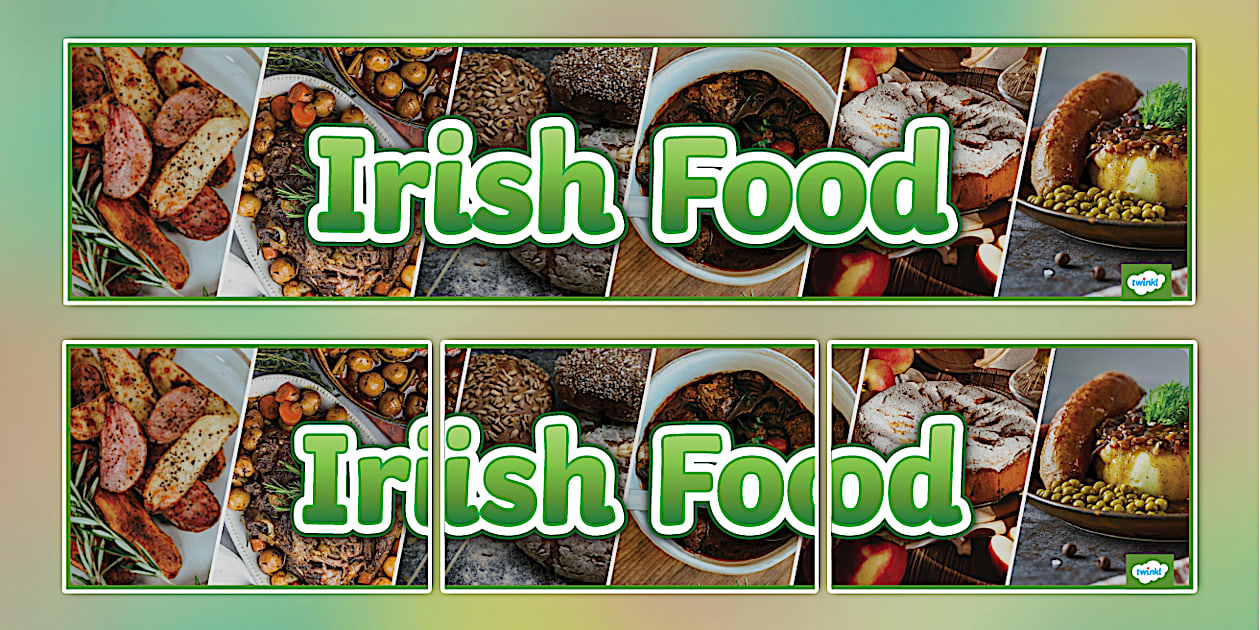 Irish Food Photo Display Banner