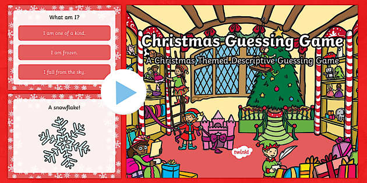 Twinkl x ClassPoint - Christmas Guessing Game PowerPoint