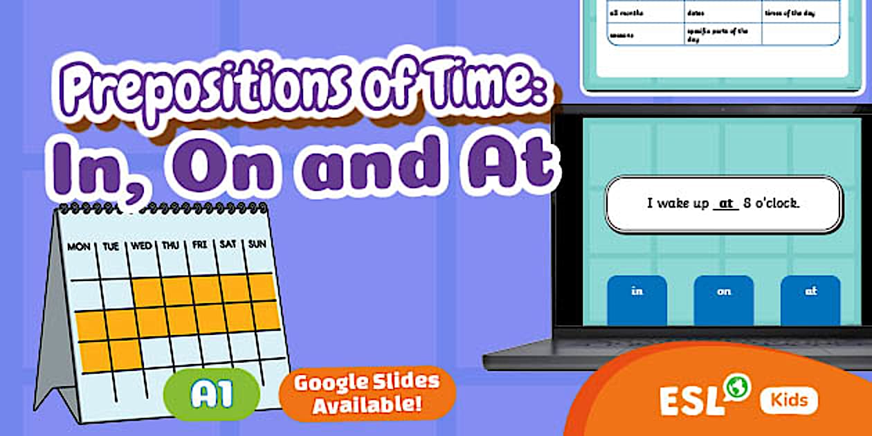 ESL Prepositions {Quiz} for Kids