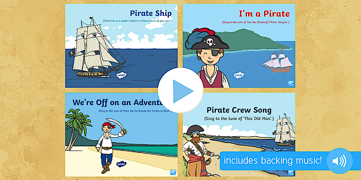 A fun pirate nursery song PowerPoint pack for EYFS | Twinkl