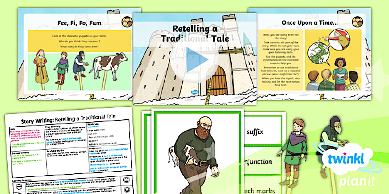 Plants: Jack and the Beanstalk: Story Writing 1 Y3 Lesson Pack