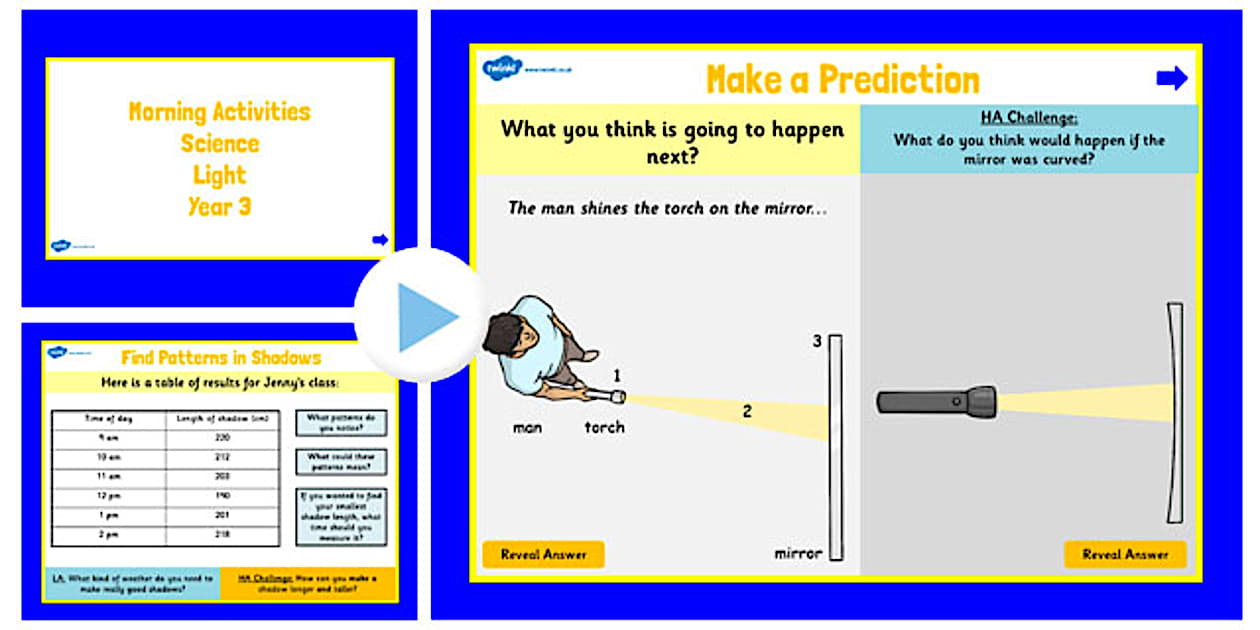 Year 3 Early Morning Activities Light (teacher made)