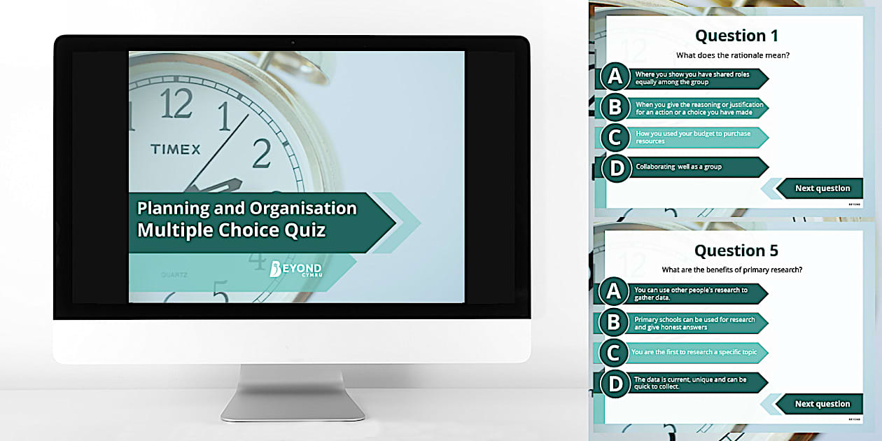 Individual: Planning and Organisation Quiz Powerpoint