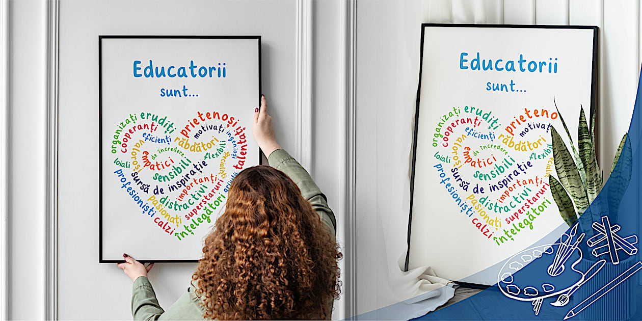 Educatorii – Planșă Galeria de artă (teacher made)