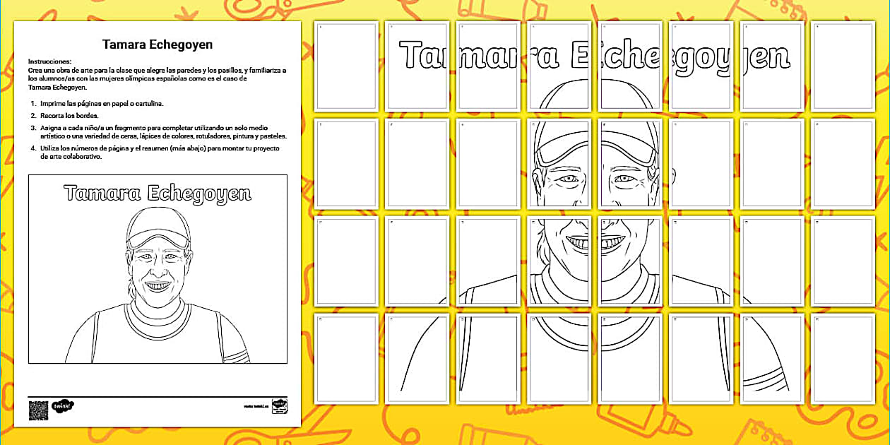 Arte colaborativo: Tamara Echegoyen - Tercer ciclo