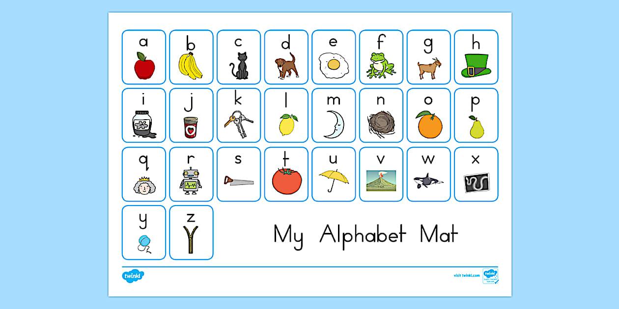 A Z Alphabet Mat - ESL Alphabet Resources (teacher made)