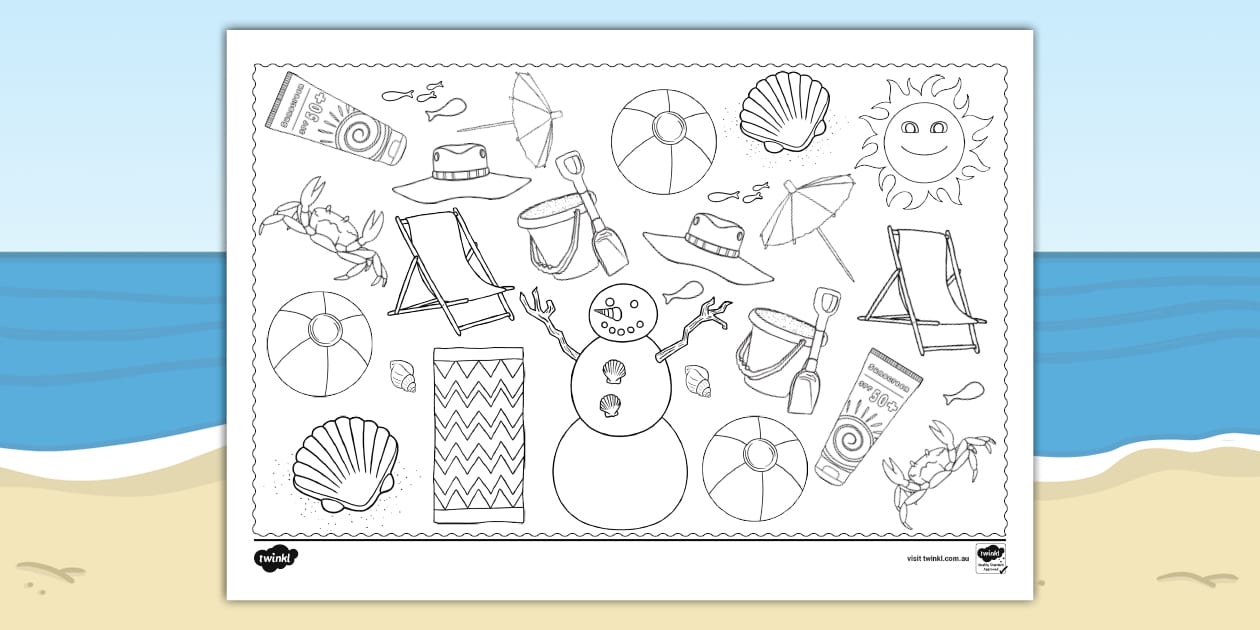 January Colouring Doodle Sheet - Twinkl