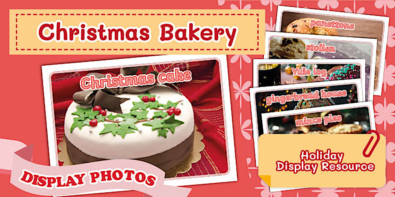 Christmas Bakery Display Photos - Twinkl - KS1