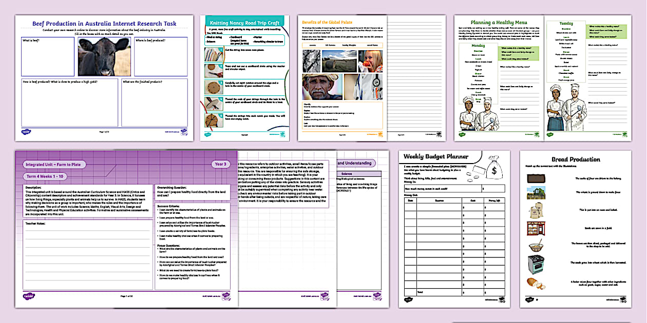 STEM IU Yr 3 Farm to Plate Wk 3-4 (teacher made) - Twinkl