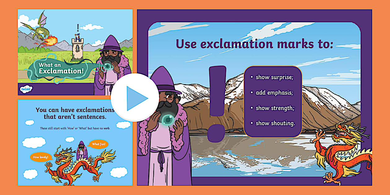 KS1 Using Exclamation Marks Presentation - Primary Resource