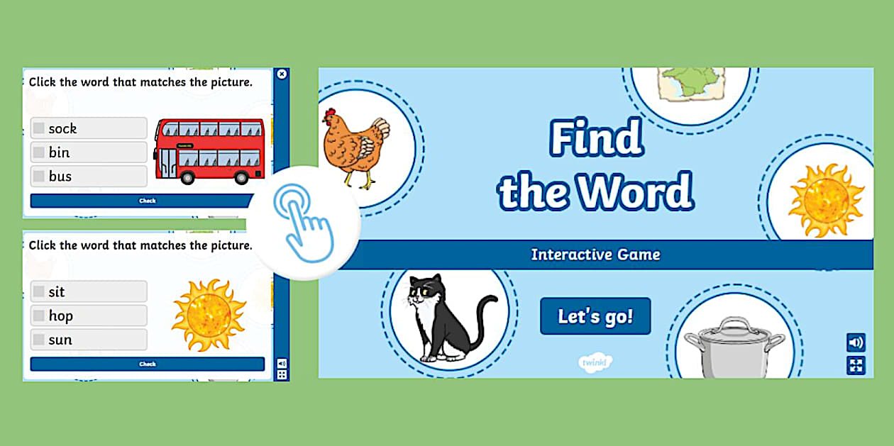 EYFS Find the CVC Word Interactive Game | Twinkl - Twinkl