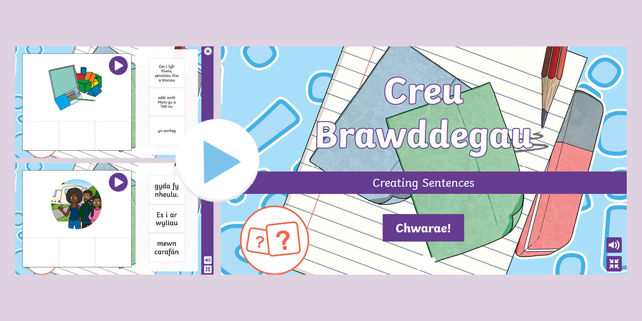 Learn Welsh: Creu Brawddegau/Creating Sentences with Audio