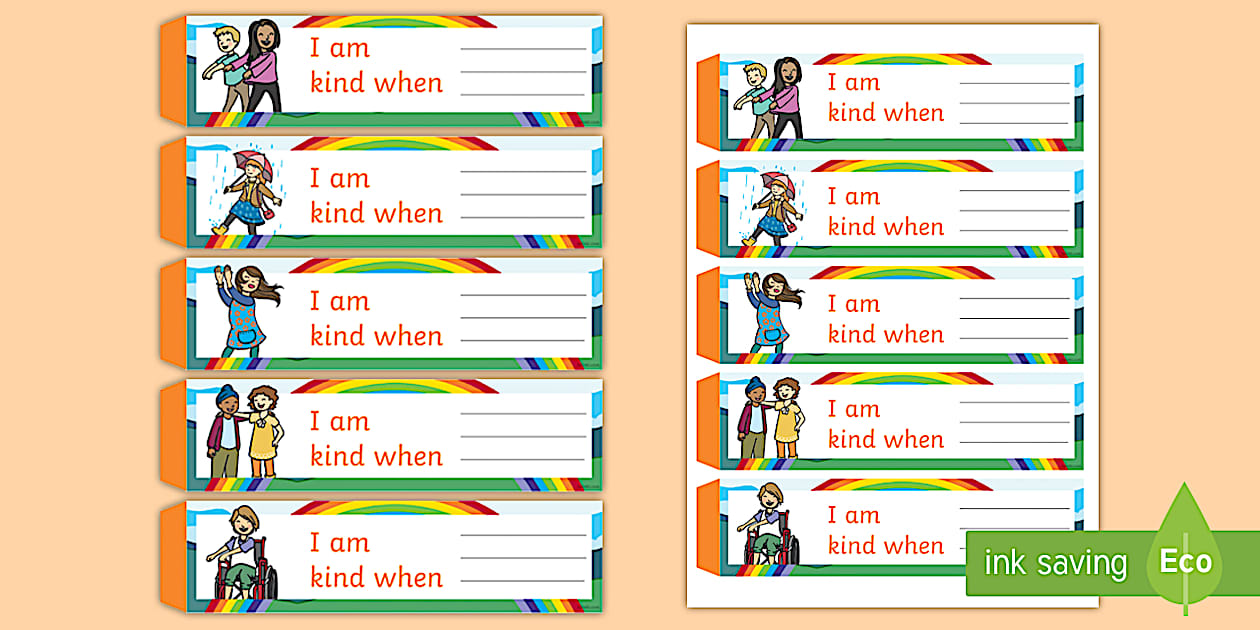 World Kindness Day Paper Chain (teacher made) - Twinkl