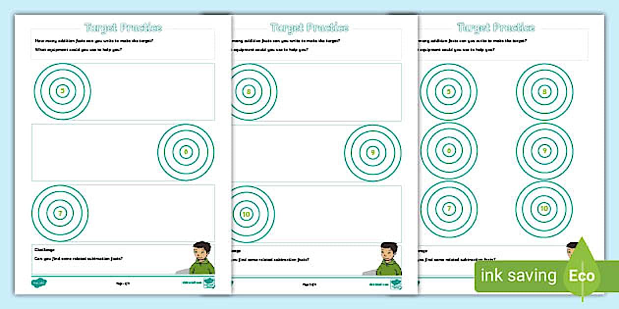 👉 Target Number Activity (teacher made) - Twinkl