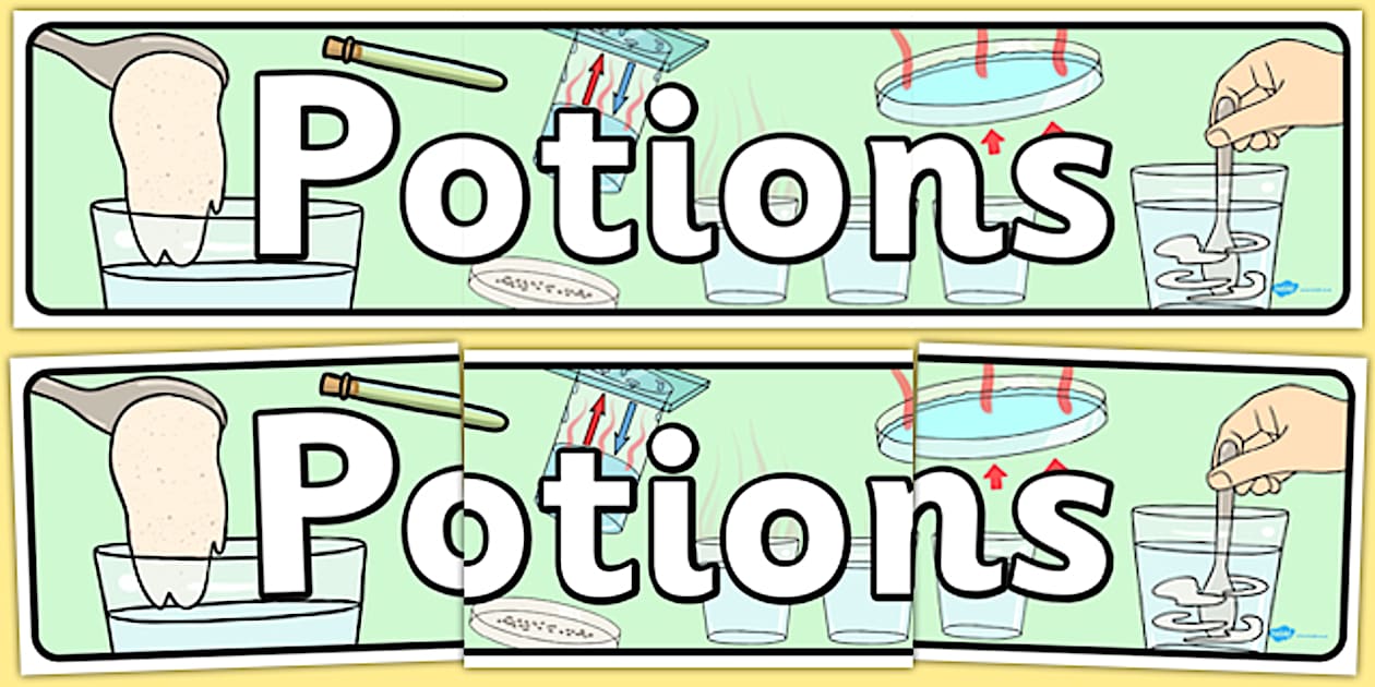 Potions Themed Banner (teacher made) - Twinkl