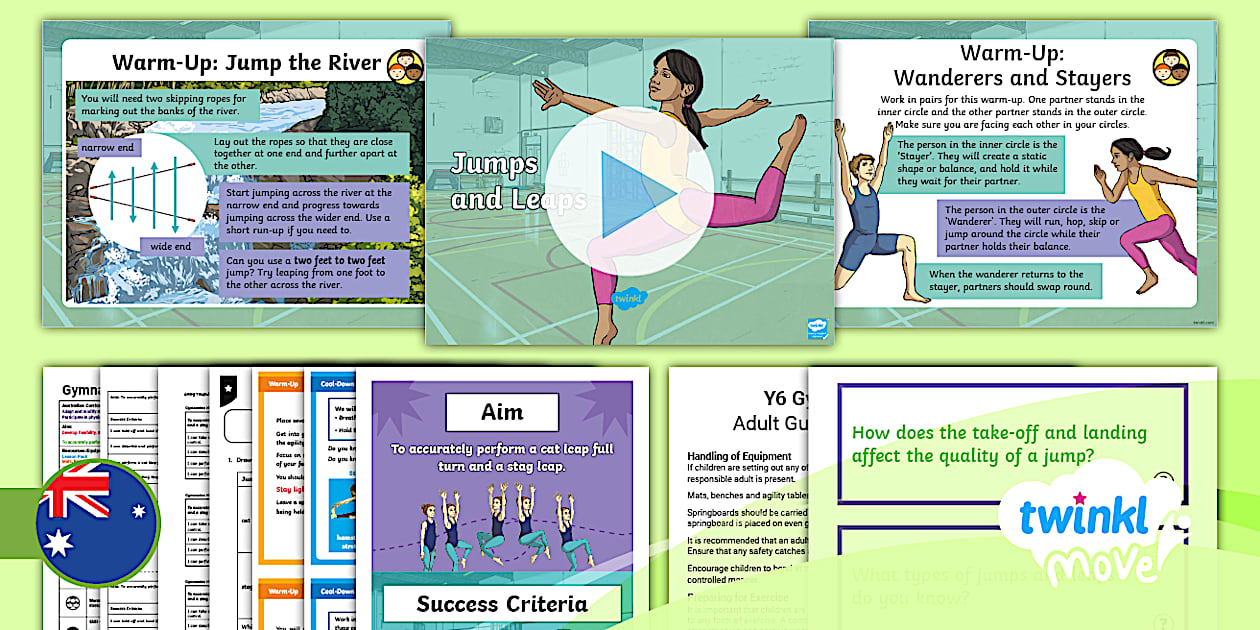 Move PE Year 6 Gymnastics: Movement Lesson 1: Jumps and Leaps
