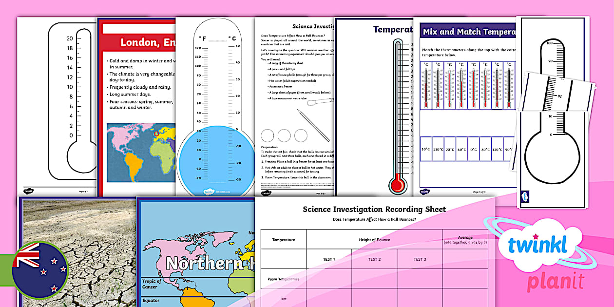 Level 3 Temperature Supporting Activity Pack - Twinkl