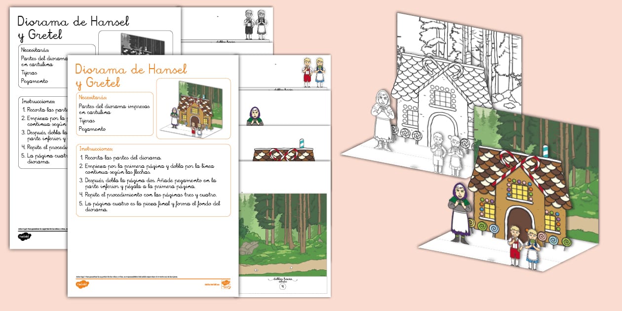 * NEW * Diorama: Hansel y Gretel - Twinkl España - Twinkl