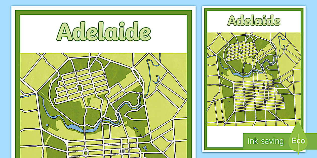 Adelaide Map | Twinkl Geography | Twinkl Australia - Twinkl