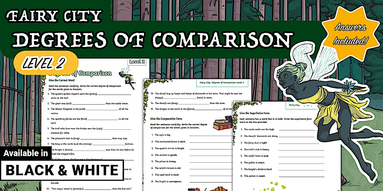 IP English Fairy City: Degrees of Comparison Level 2