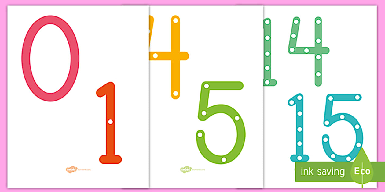 Count the Spots 0-20 Number Posters (teacher made) - Twinkl