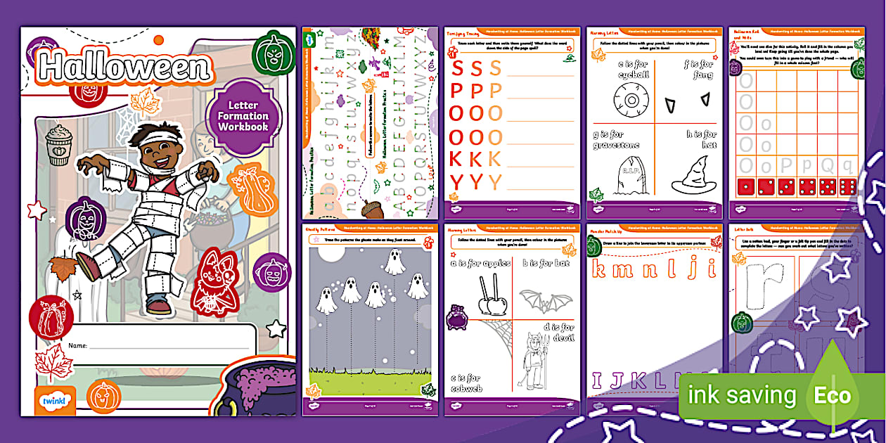 Handwriting at Home: Halloween Letter Formation Workbook