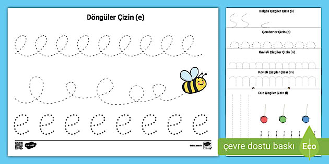 Harfler Çizgi Çalışması