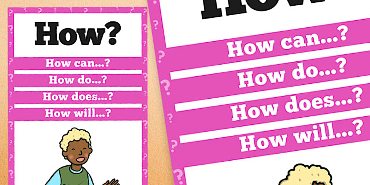 How? Question Poster (teacher made) - Twinkl