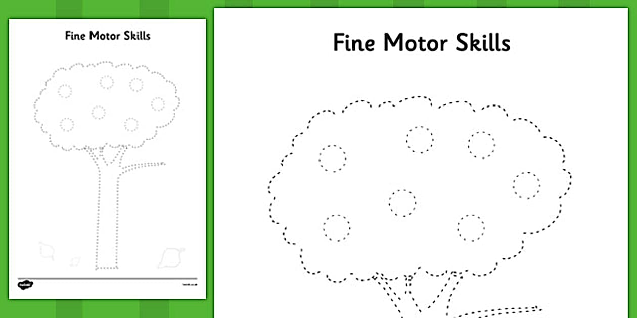 Tree Fine Motor Skills Worksheet / Worksheet Pack - Twinkl