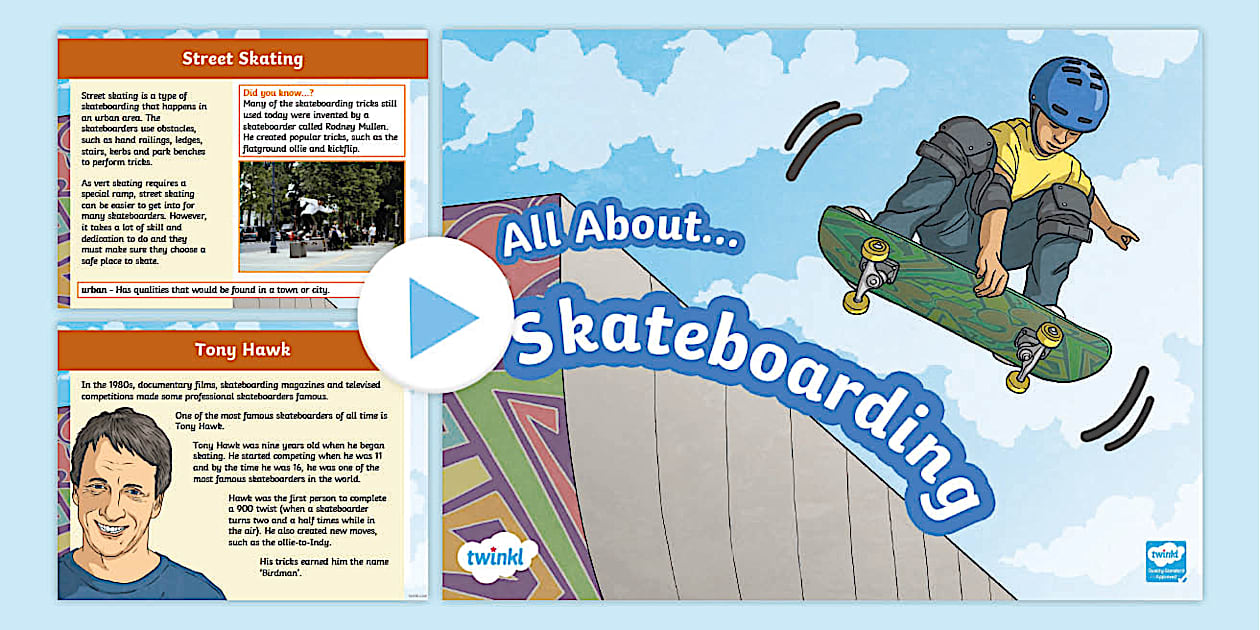 KS2 All About Skateboarding PowerPoint (teacher made)