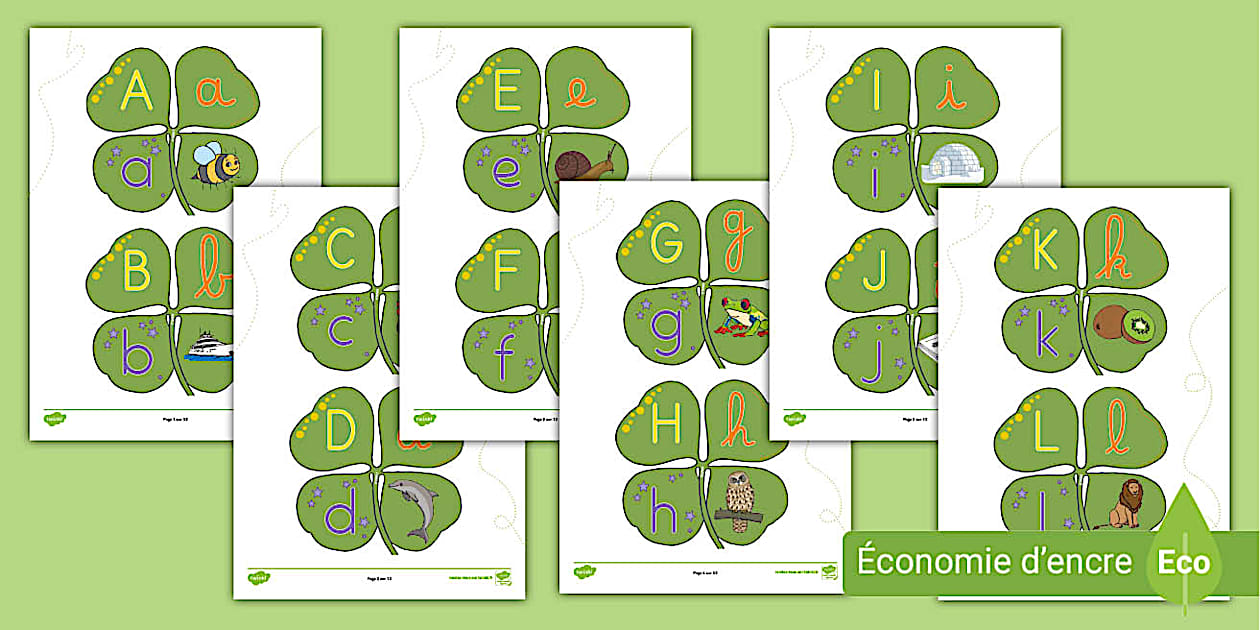 Les trèfles de l'alphabet (teacher made) - Twinkl