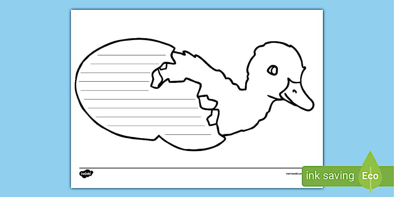 Broken Egg Writing Template (Teacher-Made) - Twinkl