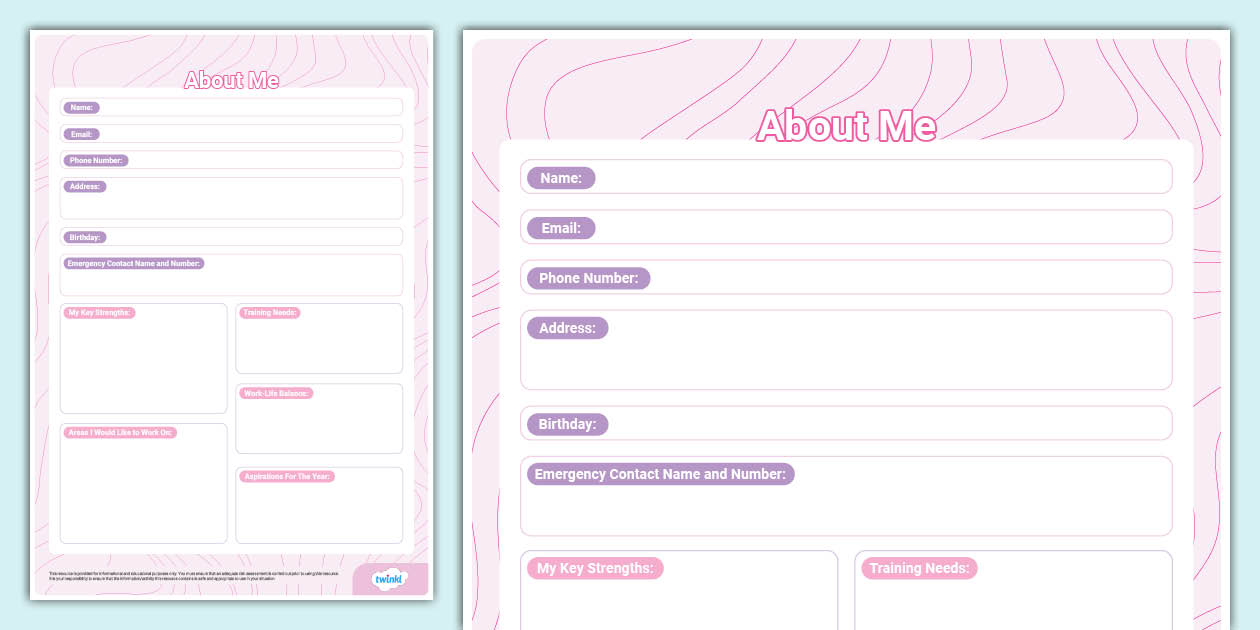 Educator About Me (teacher made) - Twinkl