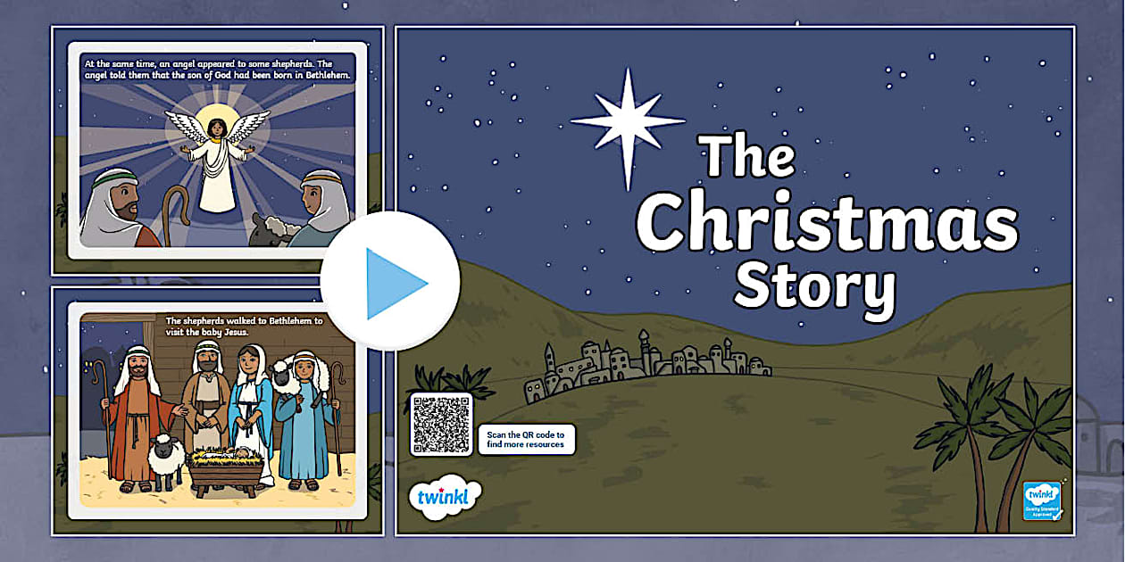 KS1 The Christmas Story PowerPoint (teacher made) - Twinkl