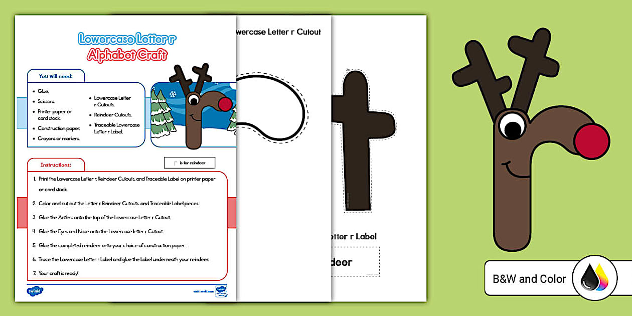 Lowercase Letter r Alphabet Craft (Teacher-Made) - Twinkl