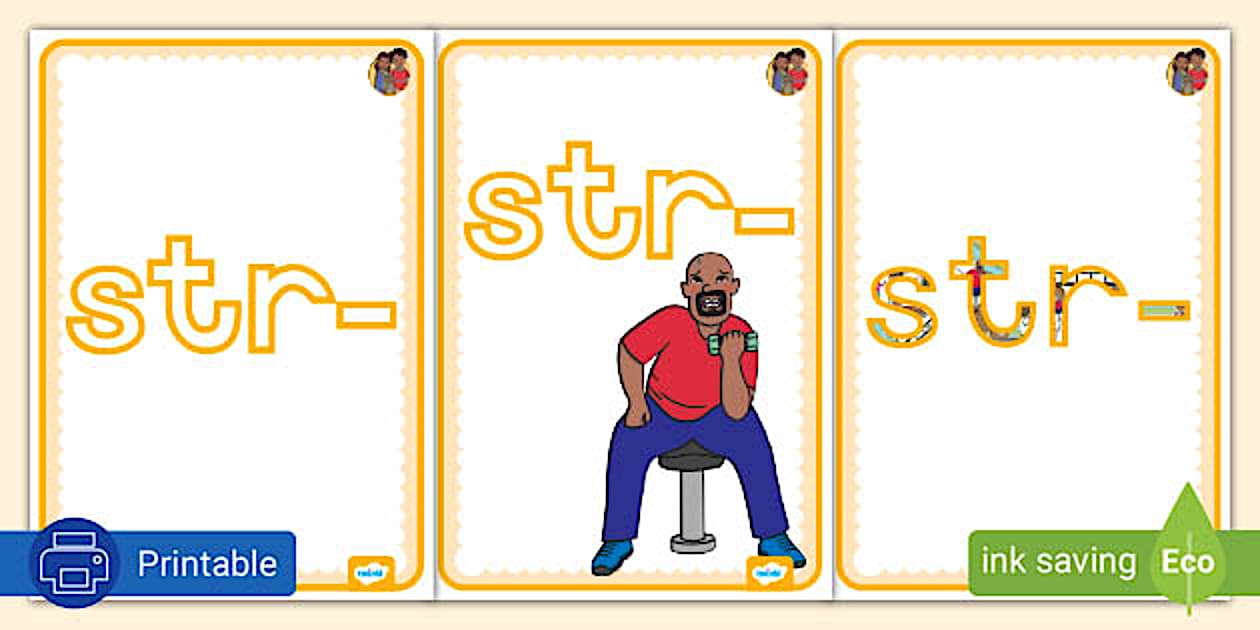 Grade 2 Phonics: str- Sound Posters (teacher made) - Twinkl
