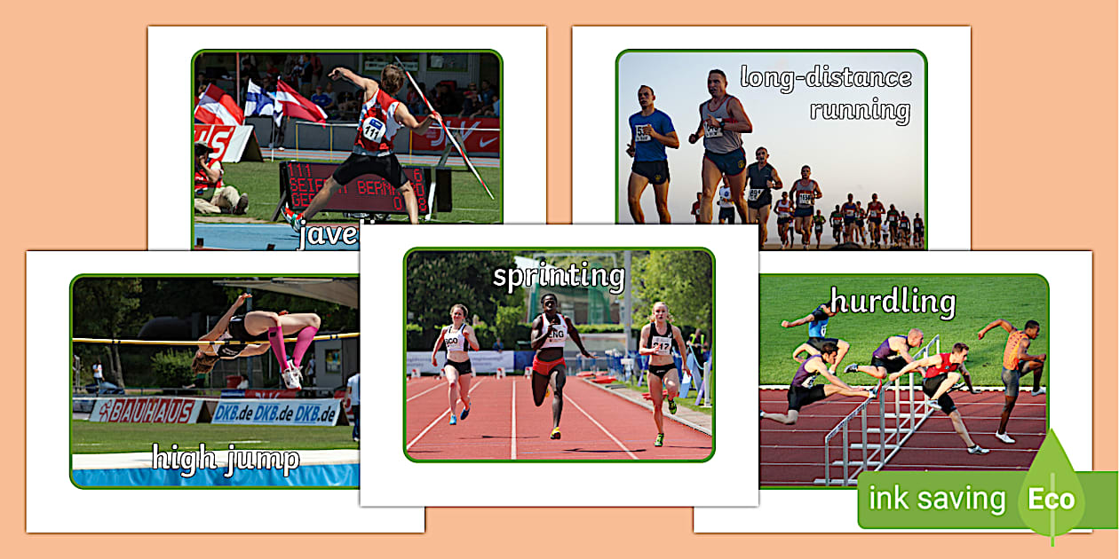 Cursive Athletics Events Display Photos (teacher made)