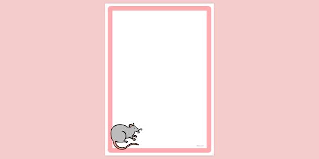 Fat Rat Page Border | Page Borders | Twinkl (teacher made)