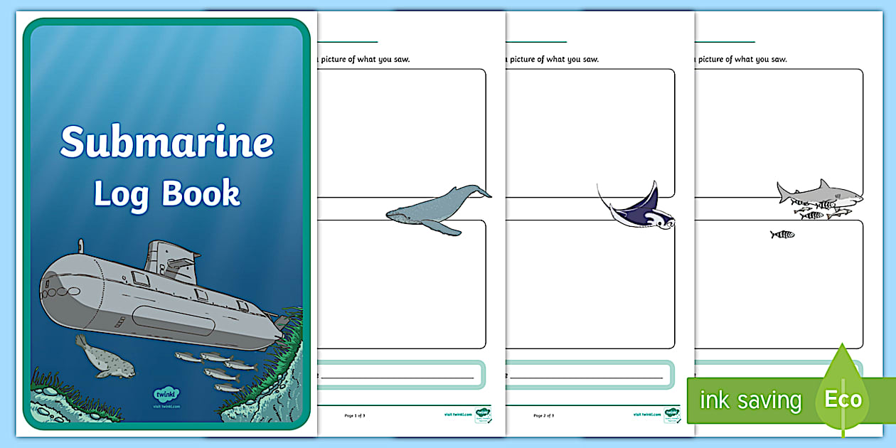 Submarine Log Book Activity (teacher made) - Twinkl