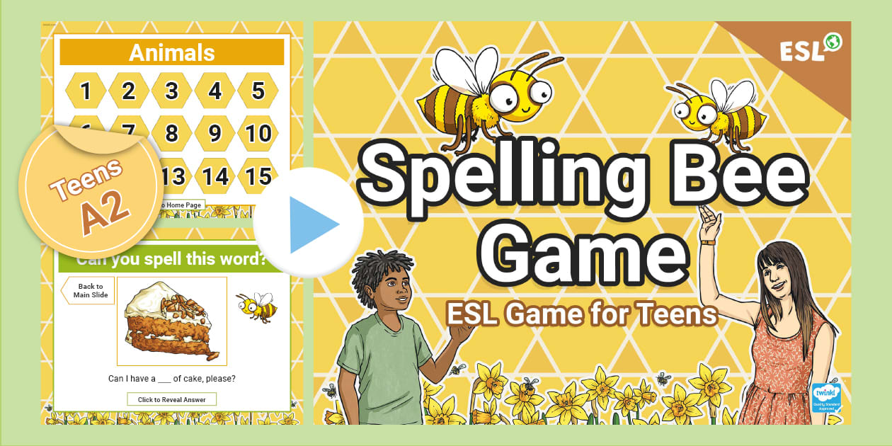 ESL Spelling Bee Game – Teens A2 – Twinkl ESL Resources