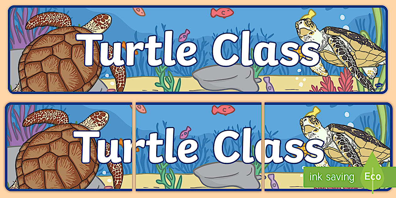 Turtle Themed Classroom Display Banner (Teacher-Made)