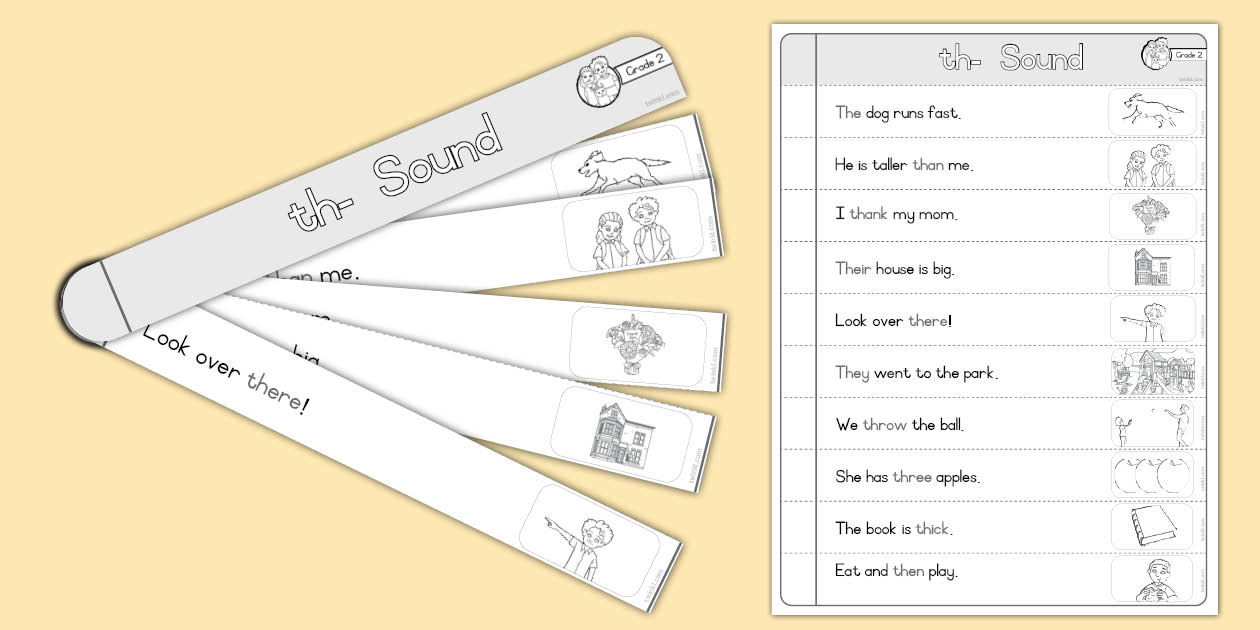 Grade 2 Phonics Reading Strips -th (teacher made) - Twinkl