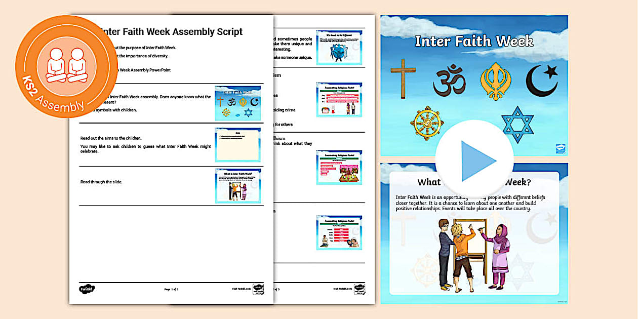 KS2 Inter Faith Week Assembly Pack (teacher made) - Twinkl
