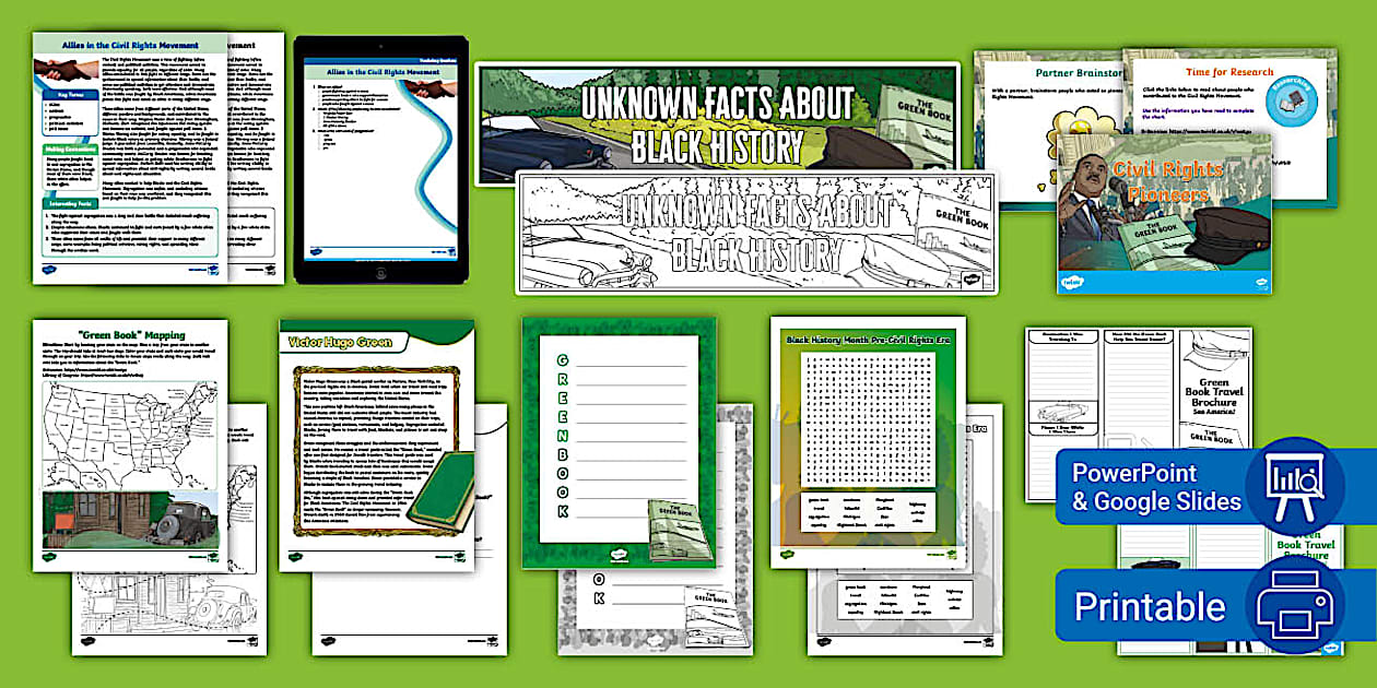 The Green Book Information Resource Pack | Twinkl USA